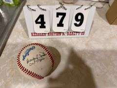 Beauford Sanders Autograph Ball - Kessler Auction & Realty Co., INC.