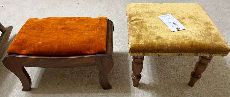 2 Foot Stools - Kessler Auction & Realty Co., INC.