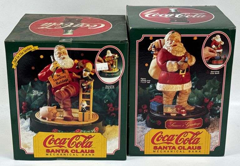 2 Coca Cola Santa Clause Bank - Kraft Auction Service, LLC