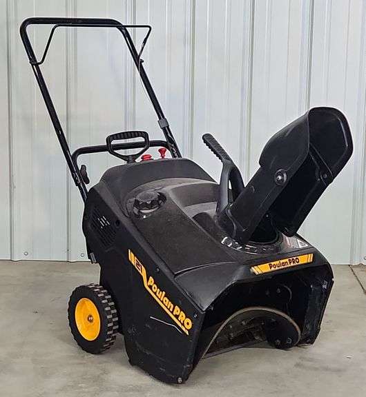 (W) Poulan Pro 21" Snow Blower, Model No. PR111 - Kraft Auction Service ...