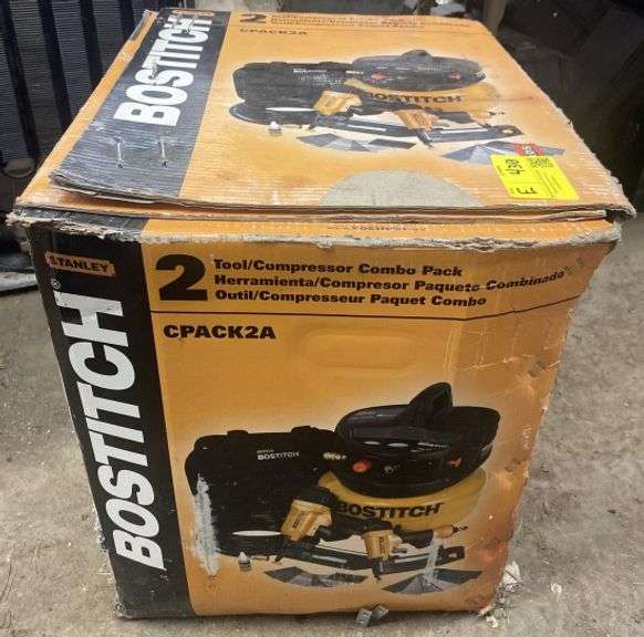 (E) Bostitch CPACK2A 2-Tool/Compressor Combo Pack - Kraft Auction ...