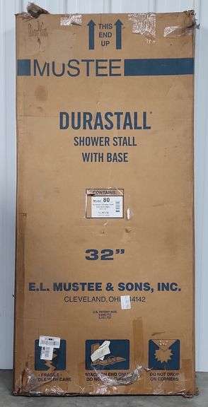 (R) E.L. Mustee Durastall Shower Stall With Standard Base, 32" x 32 ...