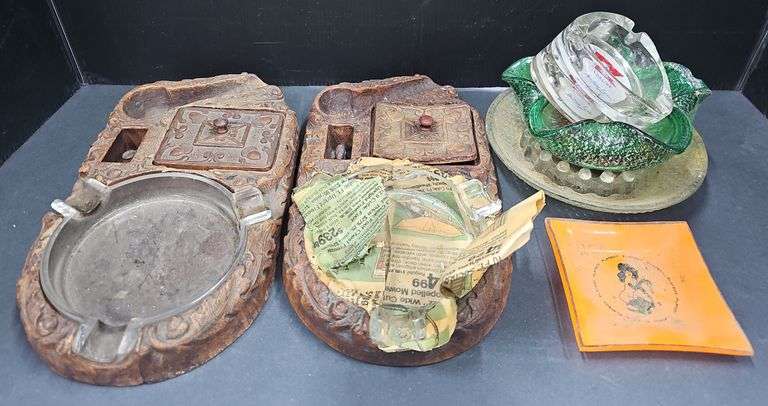 (S) Lot Of Vintage Ash Trays - Kraft Auction Service, LLC