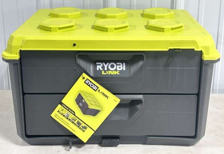 (CY) Ryobi LINK 2-Drawer Tool Box - Kraft Auction Service, LLC