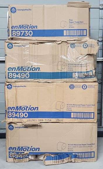 (ZZ) (4) EnMotion 89480, 88489, 88730, 10" Recycled Paper Towel Roll ...