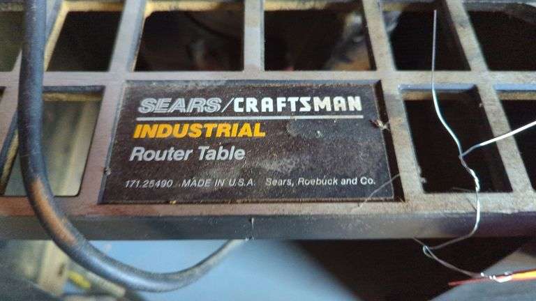 (F) Sears Craftsman International Router Table - Kraft Auction Service, LLC