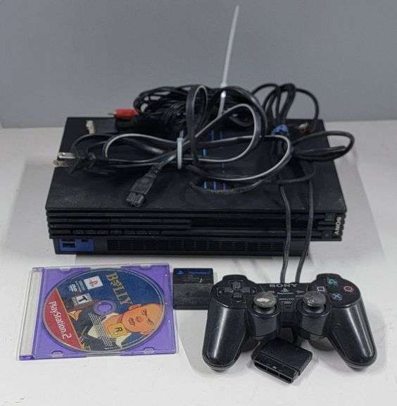 (Z) Playstation 2, Controller, Memory Card, And 1 Game. - Kraft Auction ...