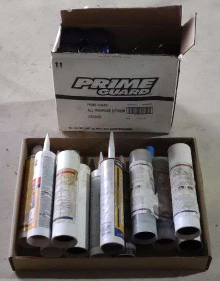 Prime Guard Lithium Grease, TremPro 659, 3M Fire - Kraft Auction ...