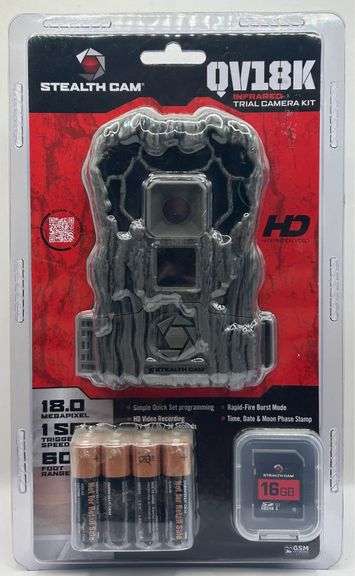 (DV) StealthCam QV18K Infrared Trail Camera Kit - Kraft Auction Service ...