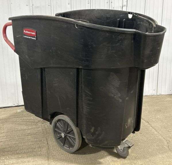 (X) Rubbermaid Commercial Mega Brute Mobile Waste Container - Kraft ...
