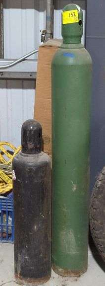 Oxygen Welding Tank 125 CF (Empty) & Acetylene - Kraft Auction Service, LLC