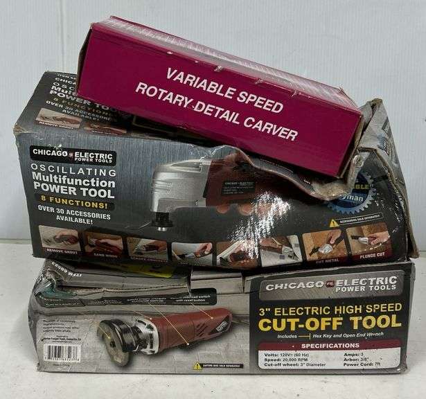 (R) Chicago Electric Oscillating Multifunctional Power Tool 8 Functions ...