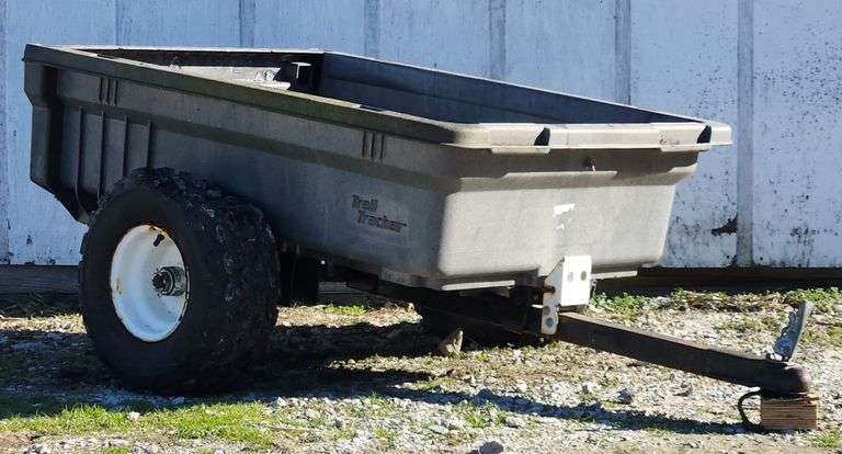 (R)Rubbermaid Trail Tracker Yard Trailer, 48" x 46" x 13" - Kraft ...