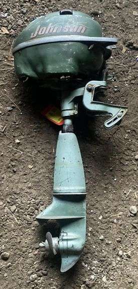 (D) Johnson Overboard Boat Motor - Kraft Auction Service, LLC