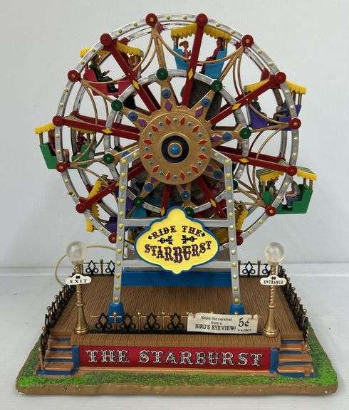 (AF) Lemax Ceramic Starburst Ferris Wheel - Kraft Auction Service, LLC