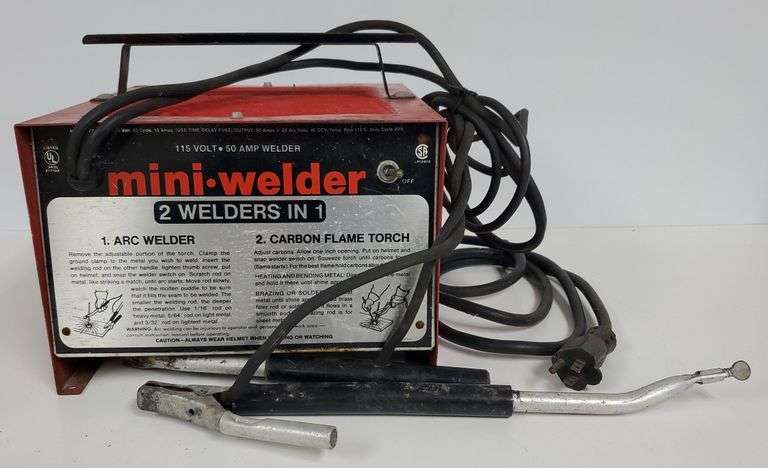 (AU) Mini Welder 50 Amp 2 in 1 Welder, Arc Welder, Carbon Flame Torch ...