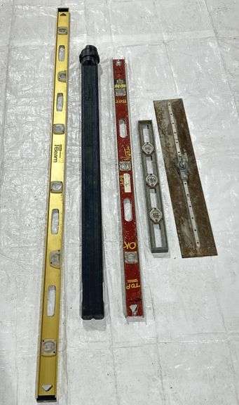 (L) Lot: Stanley, Craftsman & M-D Levels - Kraft Auction Service, LLC