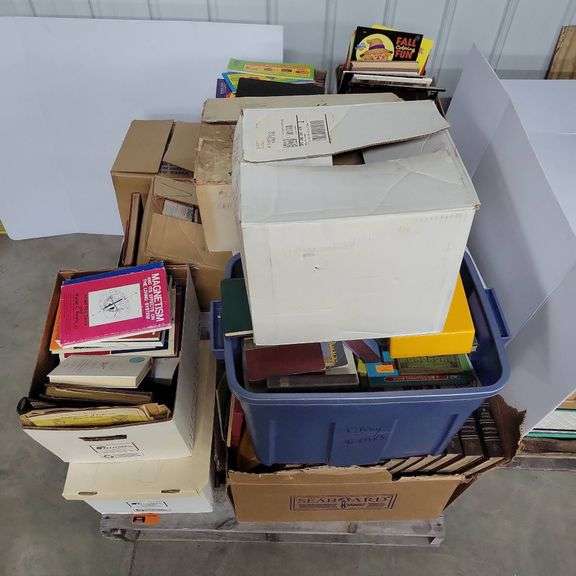 (S) Pallet Lot Of Books Including Children's Books Poetry Science Books ...