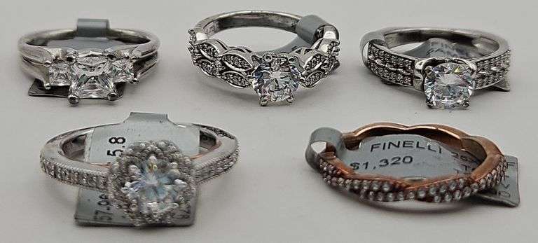 (AR) Finelli Jeweler Sample Engagement-Wedding Rings - Kraft Auction ...