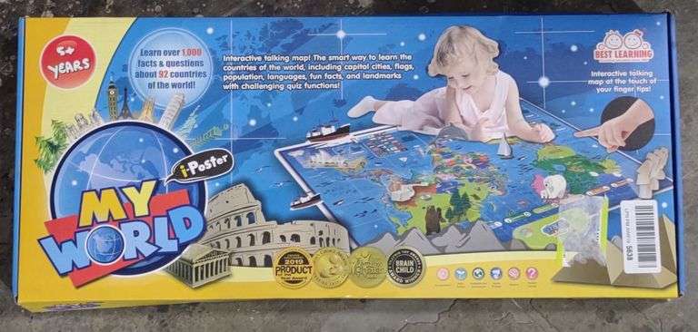 I-Poster Best Learning My World Interactive Map - Kraft Auction Service ...