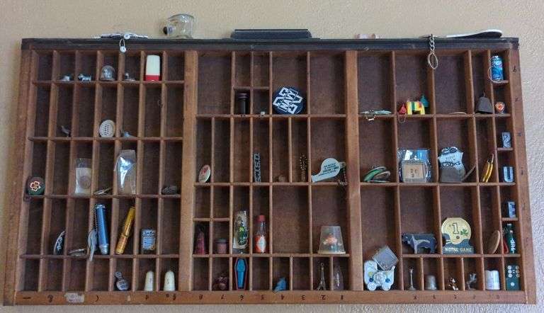 Letter Press Drawer Filled Keychains, Monopoly - Kraft Auction Service, LLC