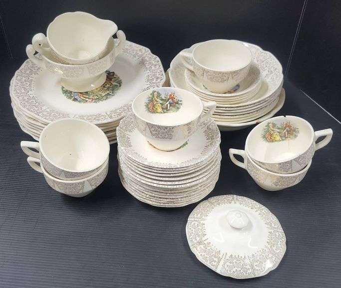 (J) Empress Chantilly China Set Includes Dinner Plates Sugar And ...