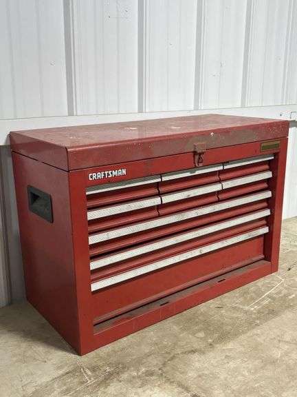 (H) Craftsman 9-Drawer Tool Box - Kraft Auction Service, LLC