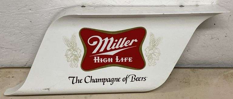 Miller High Life Metal Sign for Placard, - Kraft Auction Service, LLC