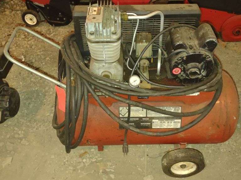 (A) Sears 2HP 2 Cylinder Air Compressor (Model - Kraft Auction Service, LLC