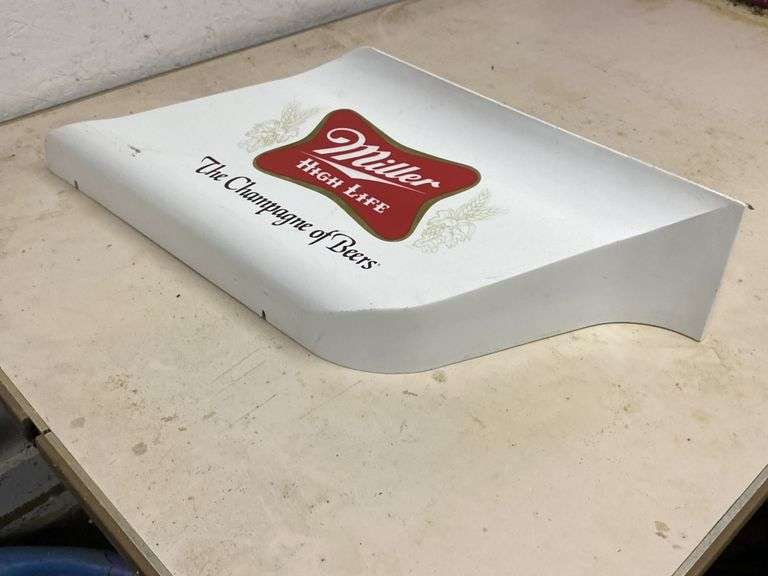 Miller High Life Metal Sign for Placard, - Kraft Auction Service, LLC