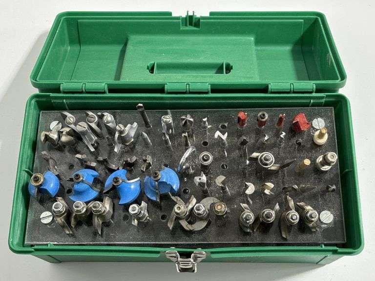 (L) Assorted Rotor Bits w/ Plastic Case - Kraft Auction Service, LLC