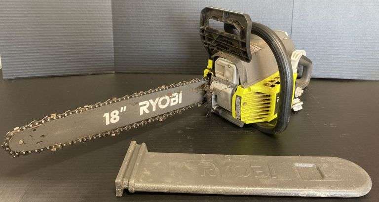 (CV) Ryobi 18" 38cc 2-Cycle Gas Chainsaw - Kraft Auction Service, LLC