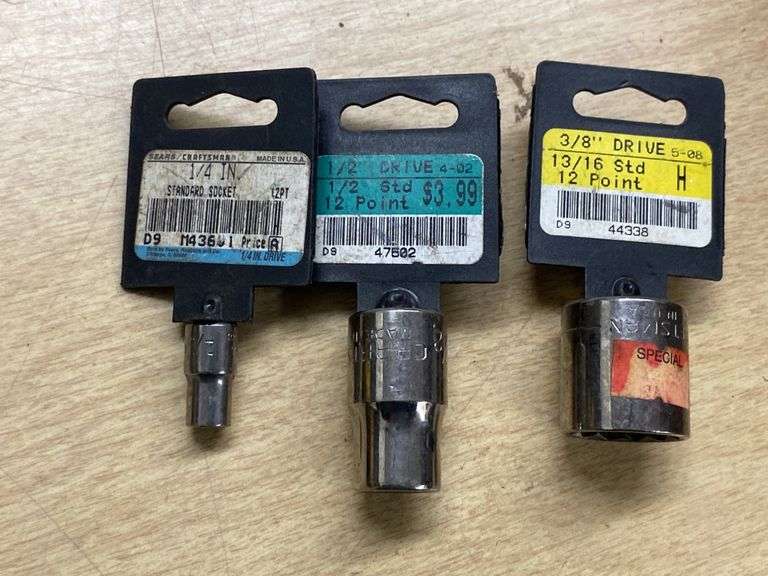 E Assorted Socket Bits Kraft Auction Service Llc