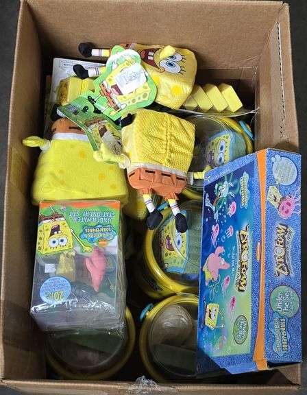 (R) Box of SpongeBob Items- Non-Stick Sculpting Mat, Bath SpongeBob ...
