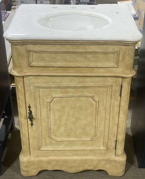 (CY) 24” Single Sink Bathroom Vanity - Kraft Auction Service, LLC