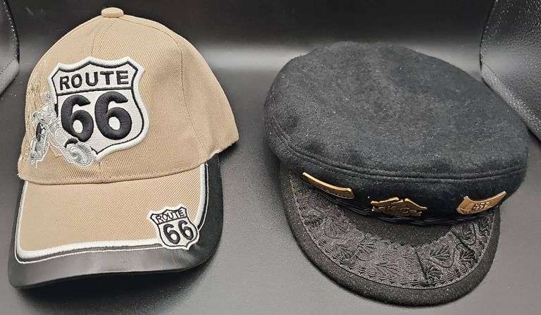 (H) Route 66 And Harley Davidson Hat - Kraft Auction Service, LLC