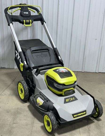 (CV)Ryobi 21" 40V HP Self Propelled RWD Lawn Mower - Kraft Auction ...