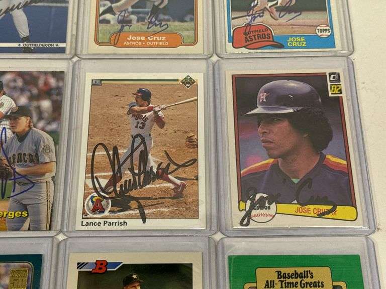 Lot Of 20 Autographed Baseball Cards - Kraft Auction Service, LLC