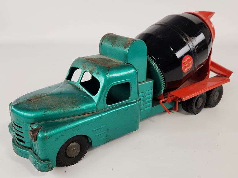 Vintage Structo Ready Mix Concrete / Cement Mixer Truck - Kraft Auction ...