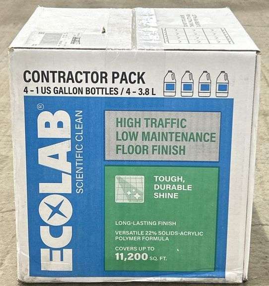(CY) ECOLAB 1 Gallon Floor Finish Contractor Pack - Kraft Auction ...