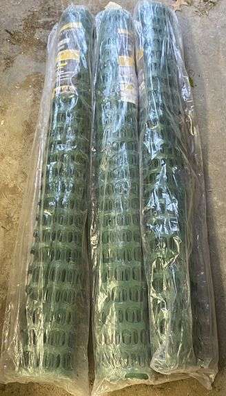 (E) Plastic Snow Fence Rolls, 48in x - Kraft Auction Service, LLC