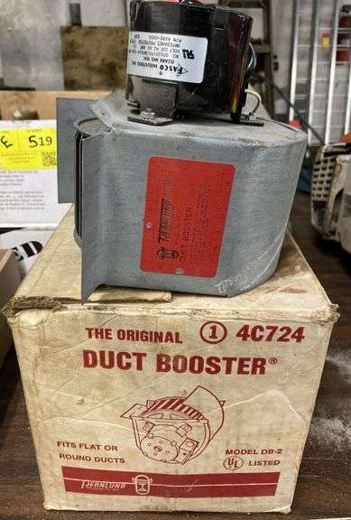 (E) TJerlund DB-2 Duct Booster - Kraft Auction Service, LLC