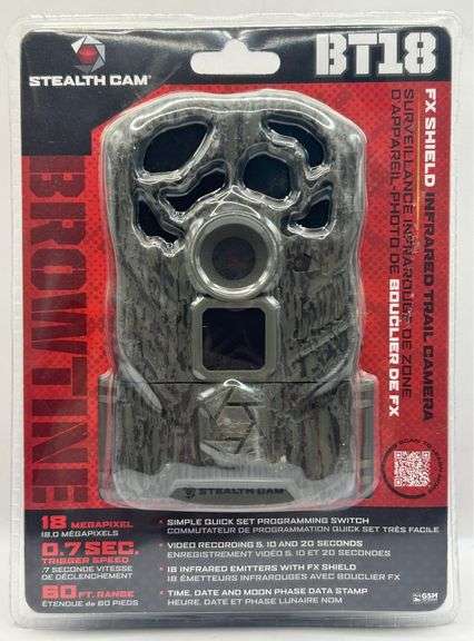 (DV) Stealth Cam BT18 FX Shield Infrared Trail Camera - Kraft Auction Service, LLC