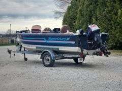 (AV) 1992 Spectrum 1606 Bass Boat, US Marine Power Force Outboard Motor ...