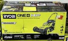 (CV) Ryobi 16" 18V ONE+ HP Push Lawn Mower - Kraft Auction Service, LLC