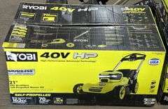(CV) Ryobi 21" 40V HP Self Propelled Lawn Mower - Kraft Auction Service ...