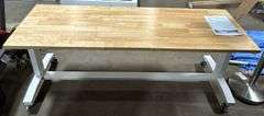 (CZ) Husky 72” Adjustable Height Work Table - Kraft Auction Service, LLC