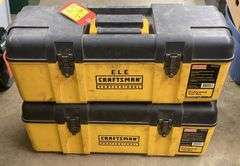 (E) Craftsman Plastic Tool Cases incl. Contents, - Kraft Auction ...