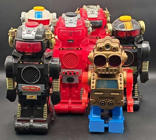 (N) Space Monster Robot Toy Adjustable Level Battery Operated 9", (2 ...