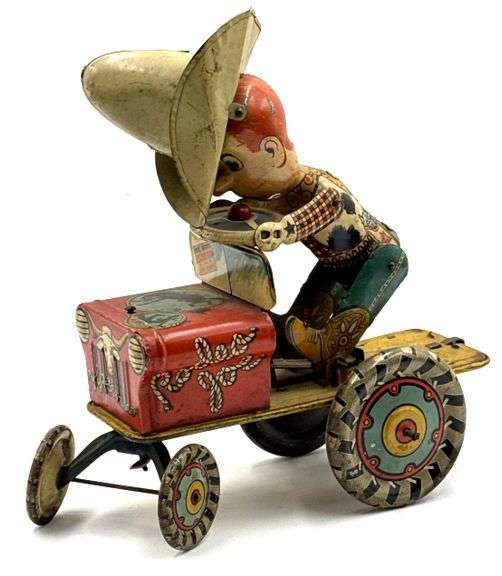 Tin Litho Wind Up Art Rodeo Joe - Kraft Auction Service, LLC